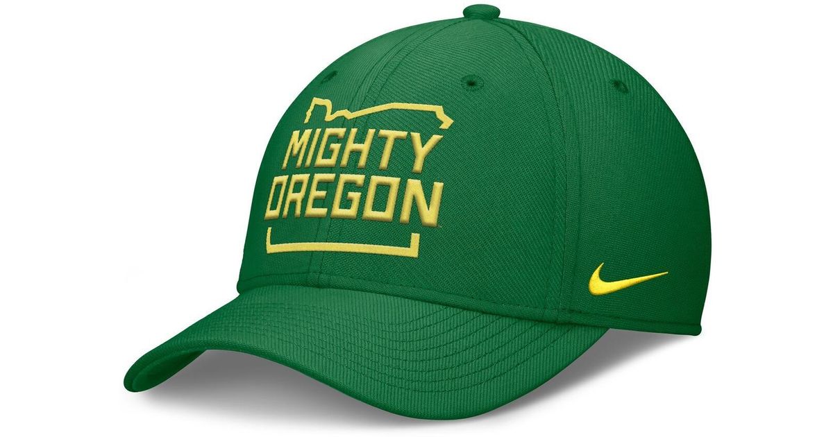 Nike Oregon Ducks Local Swoosh Flex Hat in Green for Men | Lyst