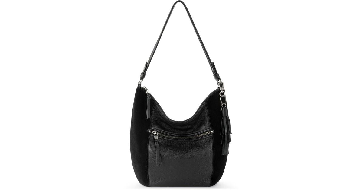 The Sak Sequoia Leather Hobo Bag in Black | Lyst