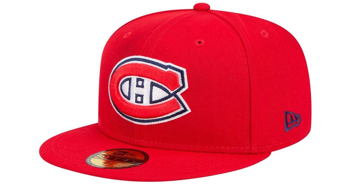 KTZ Montreal Canadiens Core 59fifty Fitted Hat in Red for Men | Lyst