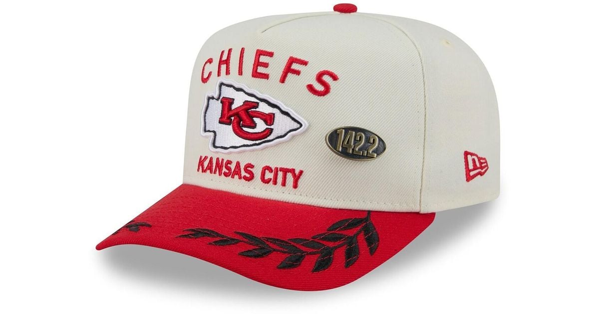KTZ Cream/red Kansas City Chiefs 2025 Nfl Draft A-frame 59fifty Fitted ...