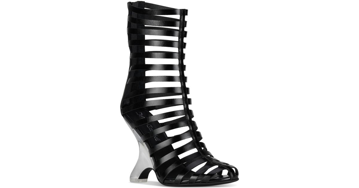 Jeffrey Campbell Santigold Sculpted Strappy High-heel Dress Sandals in Black | Lyst