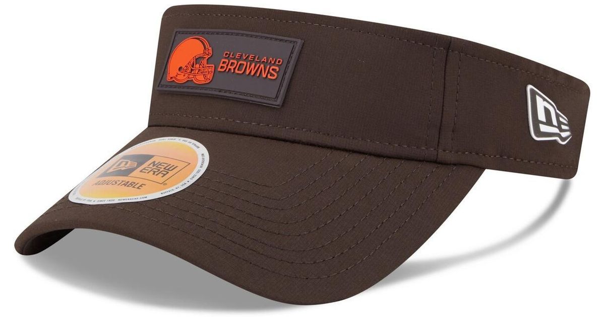 KTZ Cleveland S 2025 Sideline Visor Hat in Brown for Men | Lyst