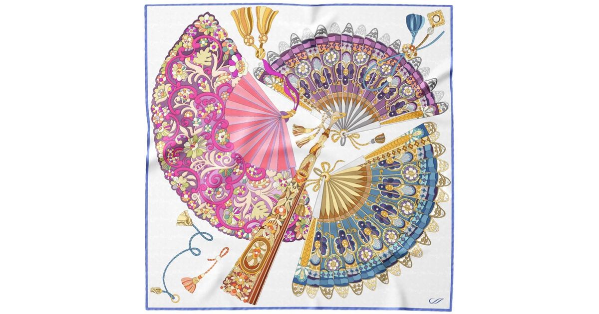 Elizabetta Venetian Fan in Pink | Lyst