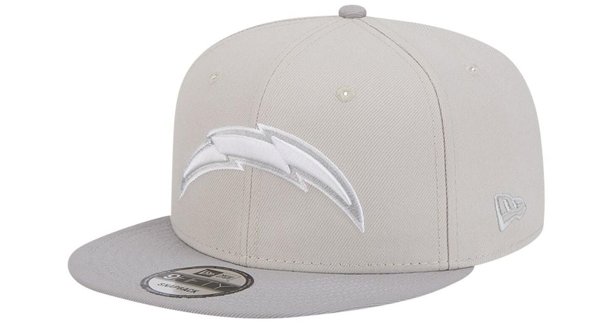 KTZ Stone/gray Los Angeles Chargers Two-tone Color Pack 9fifty Snapback ...