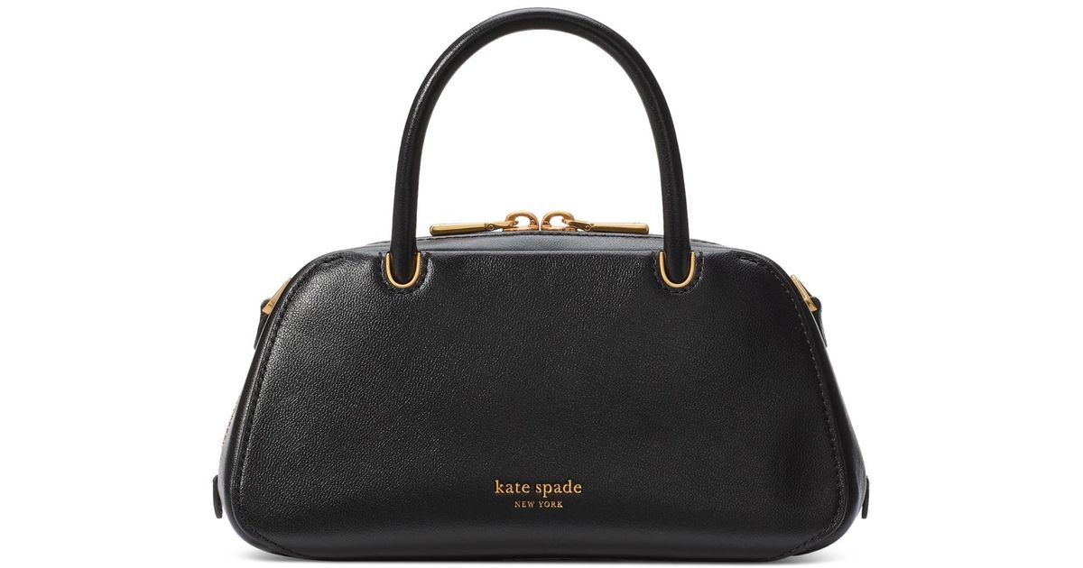 Kate Spade Gracie Small Leather Shoulder Bag in Black | Lyst