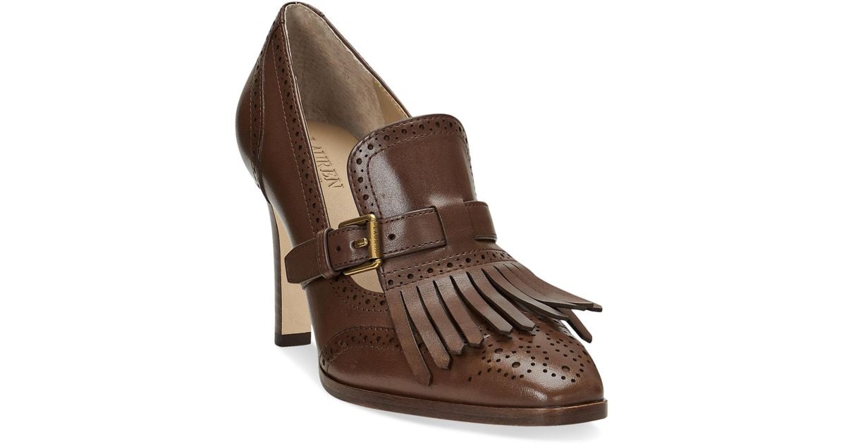 Ralph Lauren Colleen Pumps in Brown | Lyst