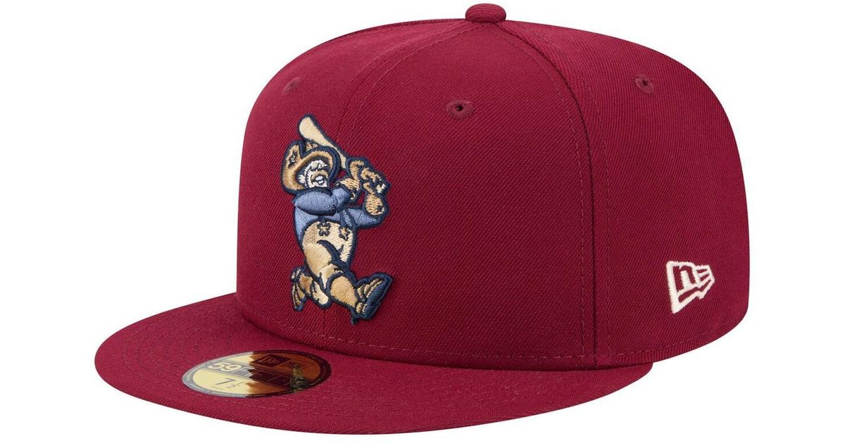 KTZ Frisco Roughriders Authentic Collection 59fifty Fitted Hat in Red ...