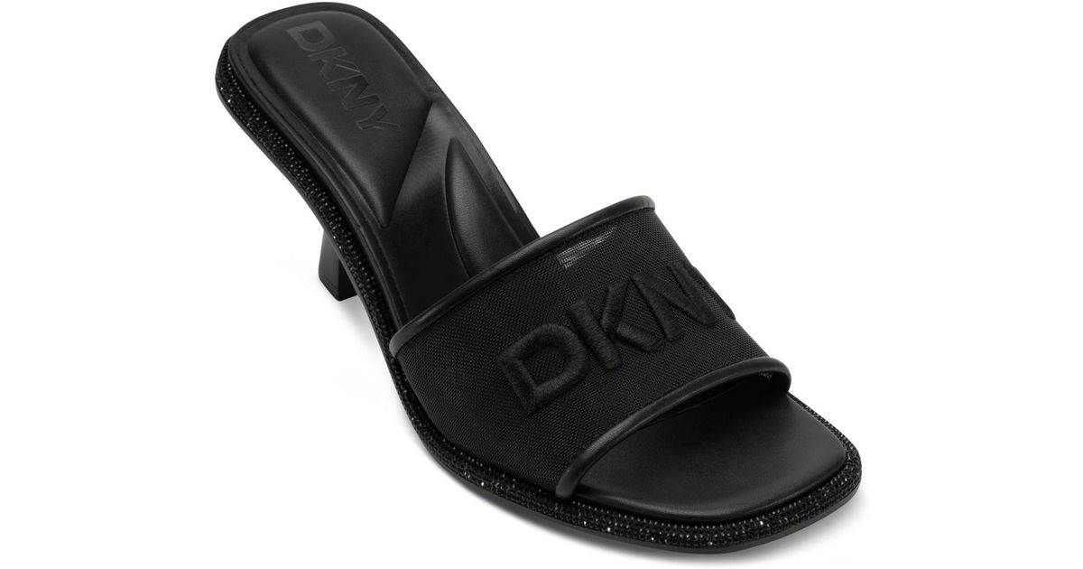 DKNY Radcliff Slip-on Mule Sandals in Black | Lyst