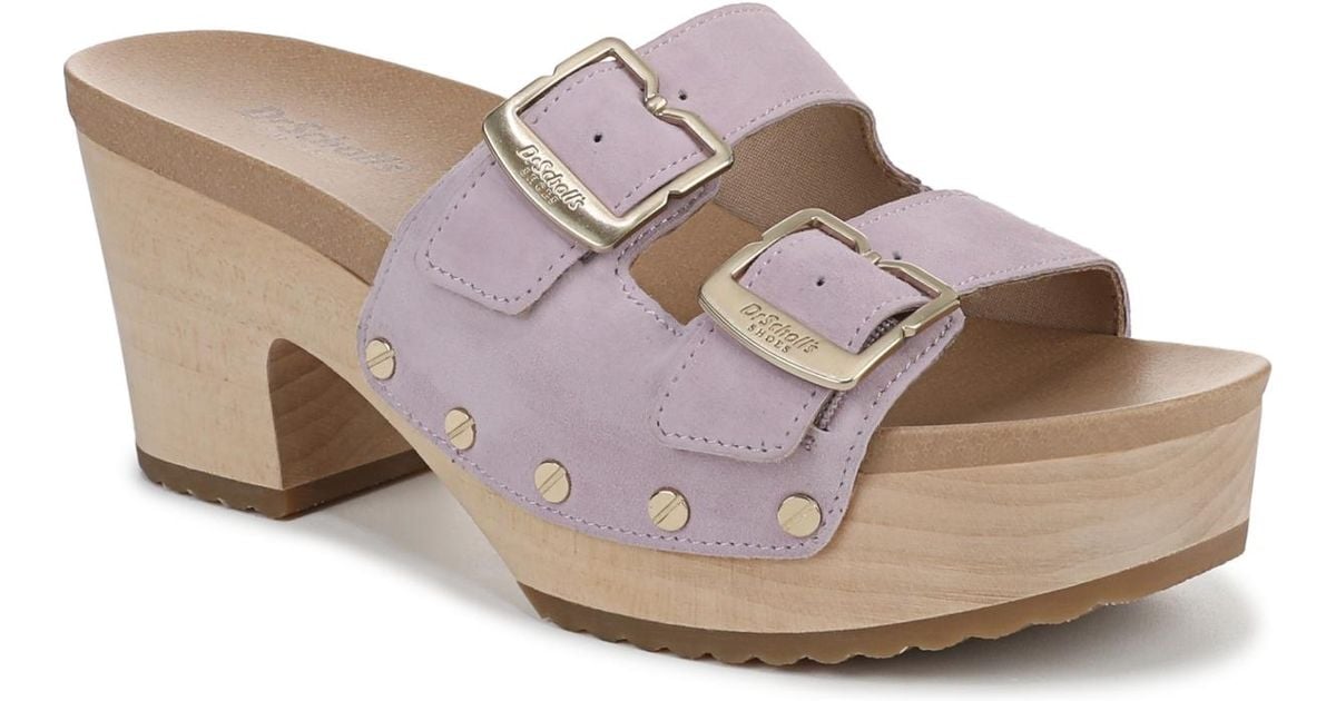 Dr. Scholls Original Vibe Slide Platform Sandals in White | Lyst