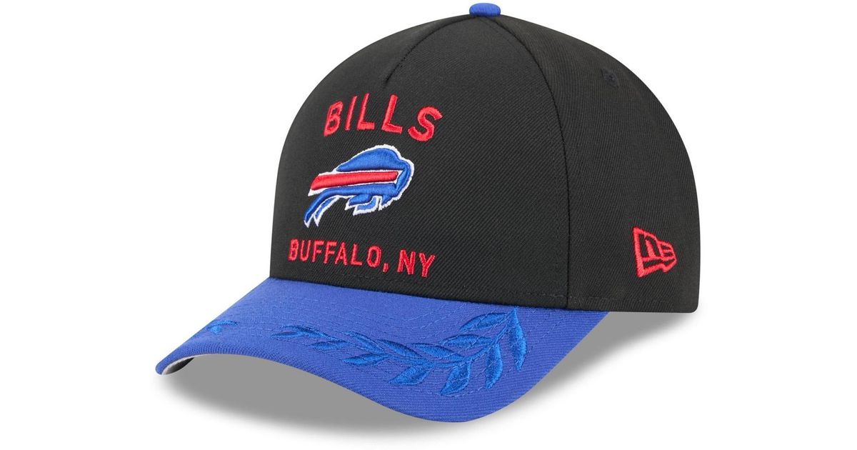 KTZ Black/royal Buffalo Bills 2025 Nfl Draft 9forty A-frame M-crown ...