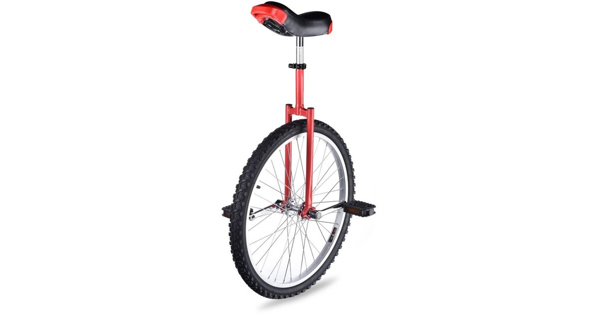 Yescom 24 In Wheel Outdoor Unicycle Adjustable Seat Anti-skid Pedal ...