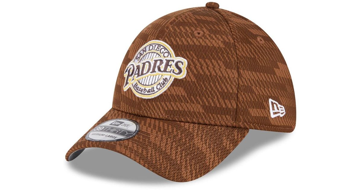 KTZ San Diego Padres 2025 Mlb Clubhouse 39thirty Flex Hat in Brown for ...