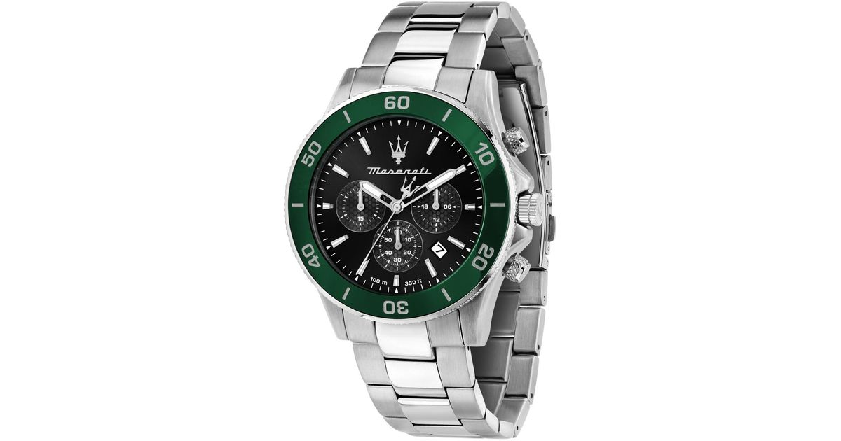 Maserati Chronograph Watch in Gray for Men | Lyst