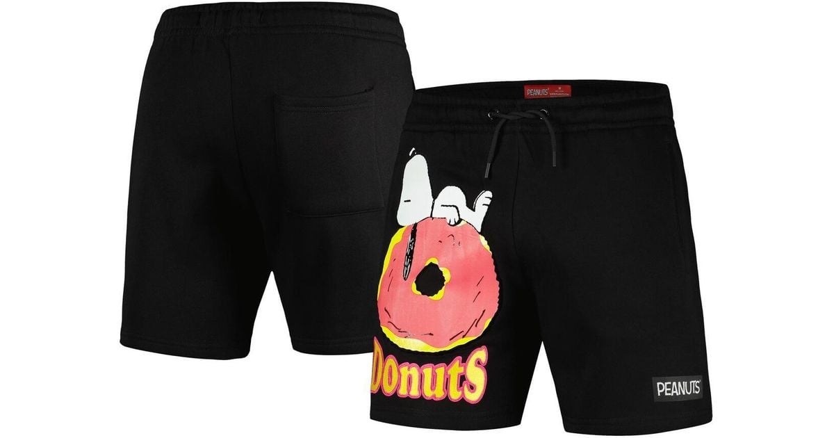FREEZE MAX Peanuts Snoopy Donuts Shorts in Black for Men | Lyst