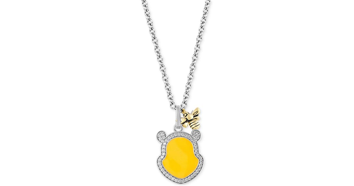 Wonder Fine Jewelry Disney Diamond & Enamel Winnie The Pooh & Honeybee ...