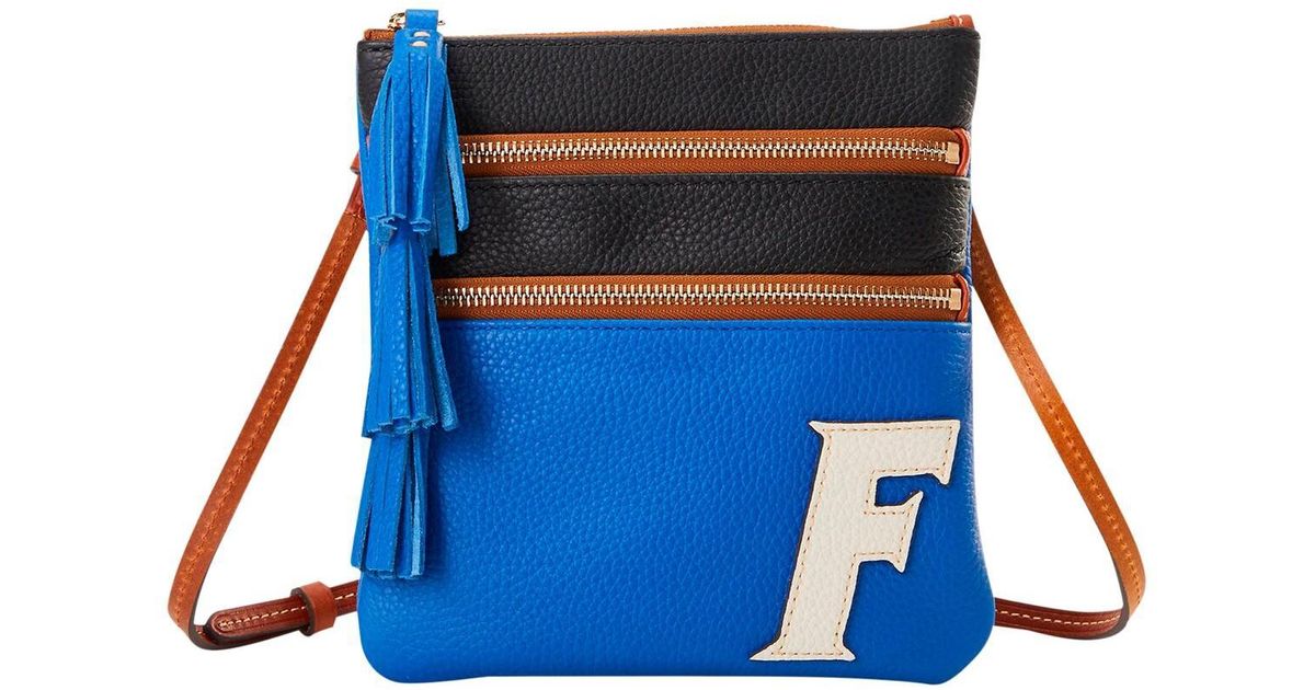 Dooney & Bourke Florida Gators Infield Triple Zip Crossbody Purse in ...