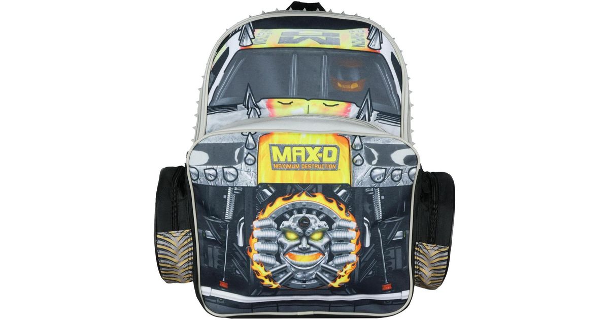 MONSTER JAM Backpack Max-d Maximum Destruction Truck 3d Character ...