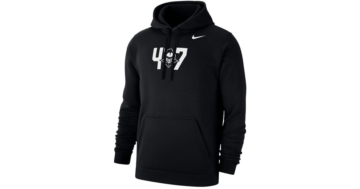 Nike Ucf Knights Area Code 407 Club Fleece Pullover Hoodie in Black for ...