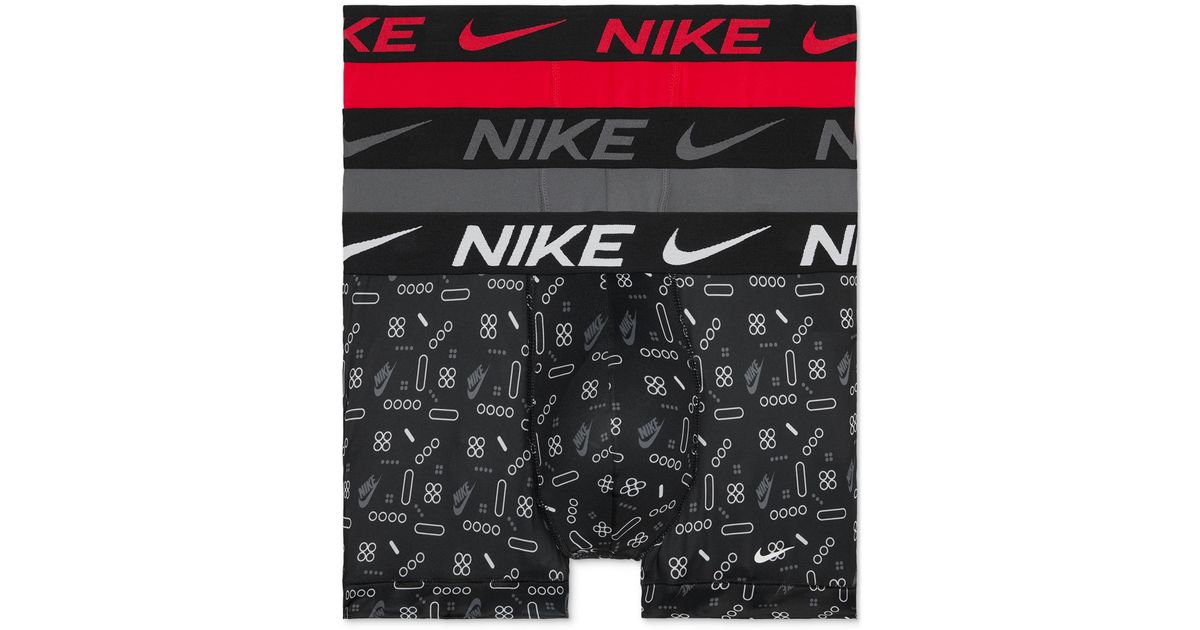 Nike 3-pack Dri-fit Essential Micro Trunk in Black for Men | Lyst
