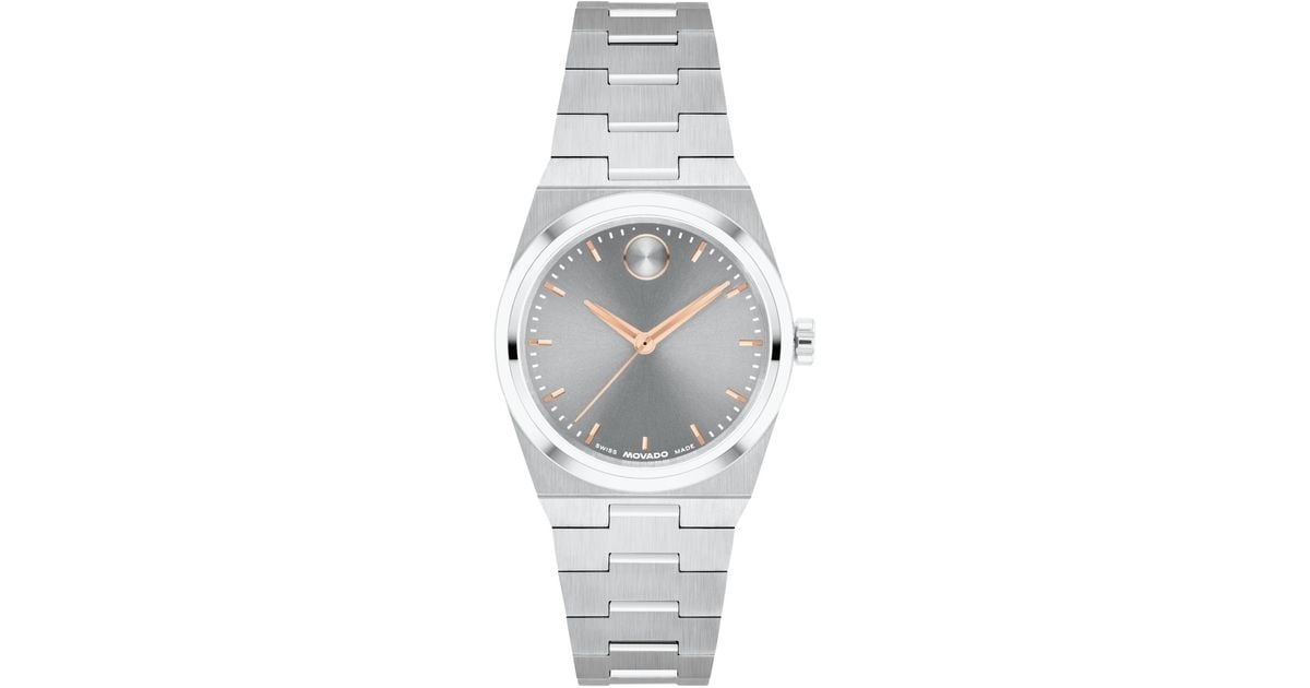 Movado Bold Quest Swiss Quartz Stainless-steel Watch in Gray | Lyst