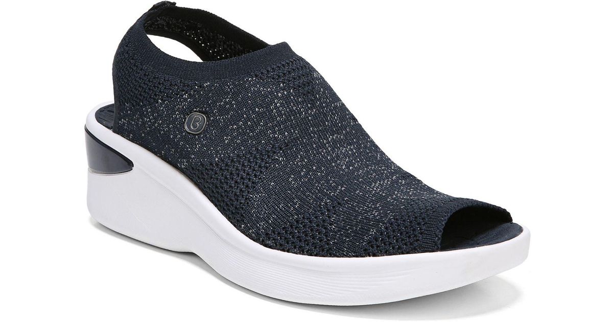 Bzees Synthetic Secret Wedge Sandal In Navy Blue Lyst