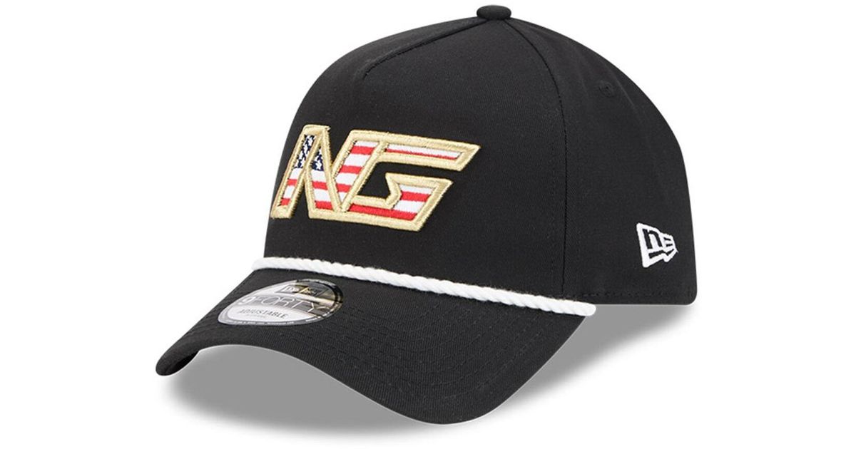 STEWART-HAAS RACING Noah Gragson 9forty Rope Snapback Hat in Black for ...