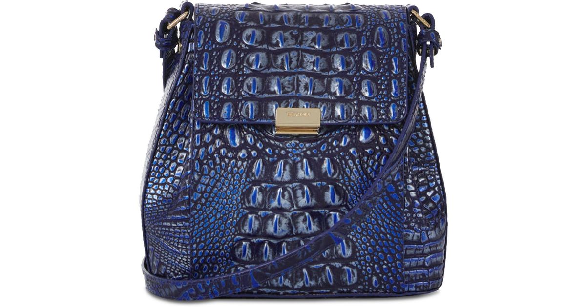 Brahmin Melbourne Margo Embossed Leather Crossbody in Blue | Lyst Brahmin Melbourne Margo Embossed Leather Crossbody in Blue | Lyst