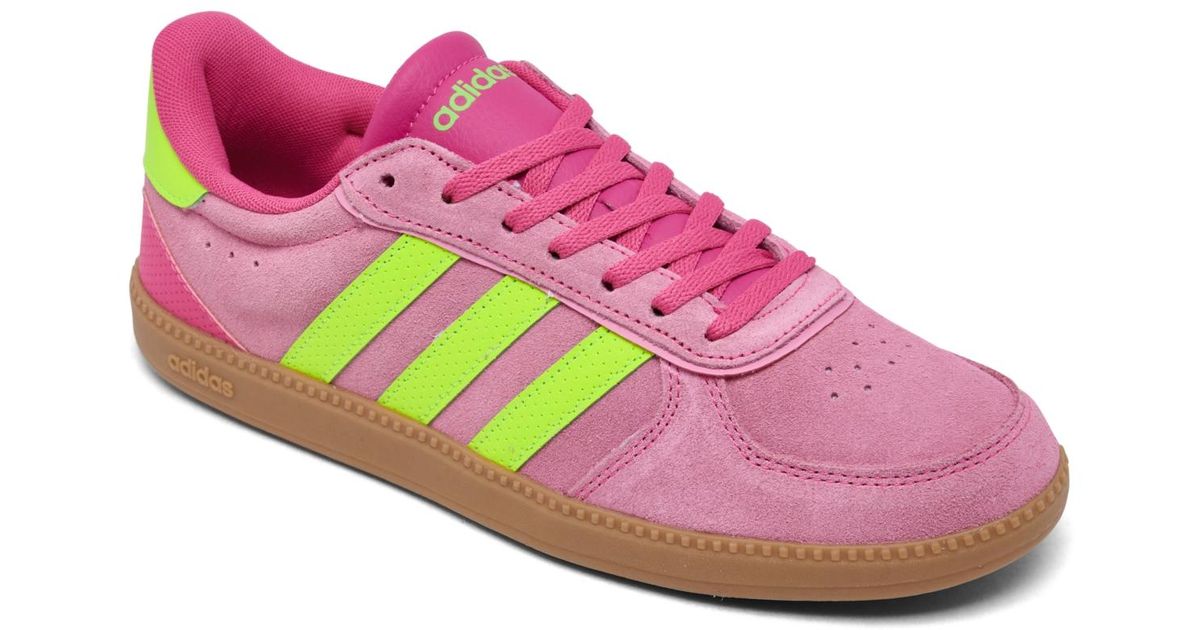 adidas Breaknet Sleek Casual Sneakers From Finish Line in Pink | Lyst