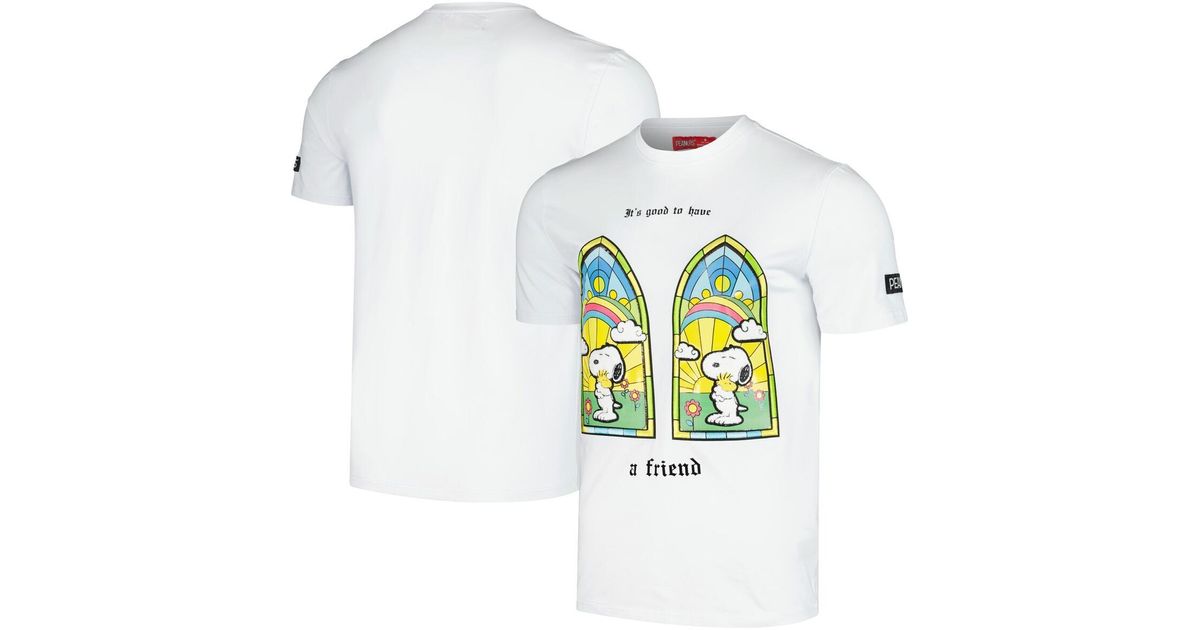 FREEZE MAX And Peanuts Snoopy A Friend T-shirt in White | Lyst