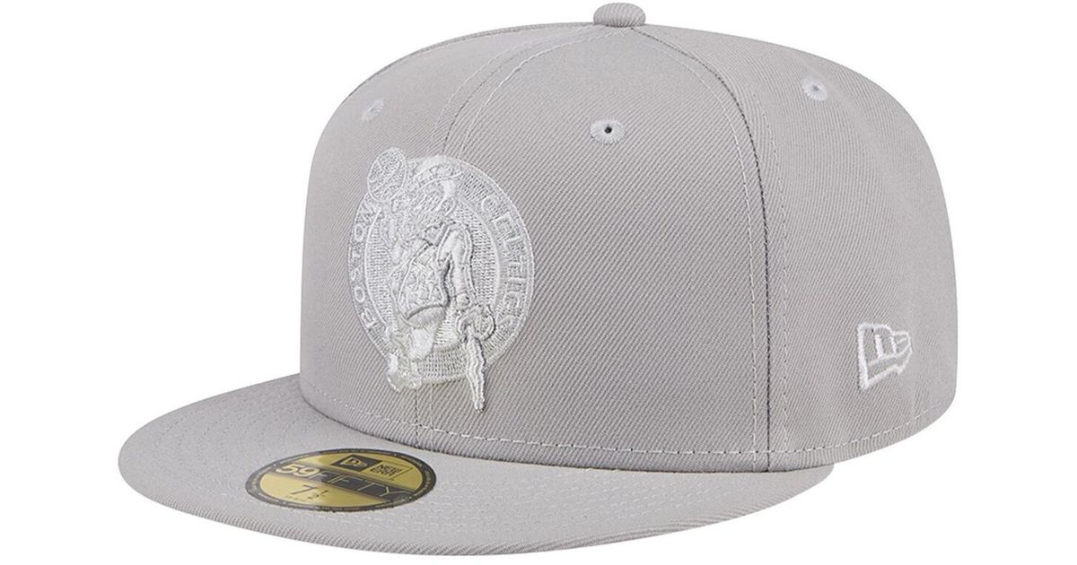 KTZ Boston Celtics Color Pack 59fifty Fitted Hat in Gray for Men | Lyst