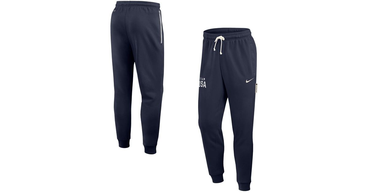 Nike Team Usa Standard Issue Dri-fitâ Taper Sweatpants in Blue for Men ...