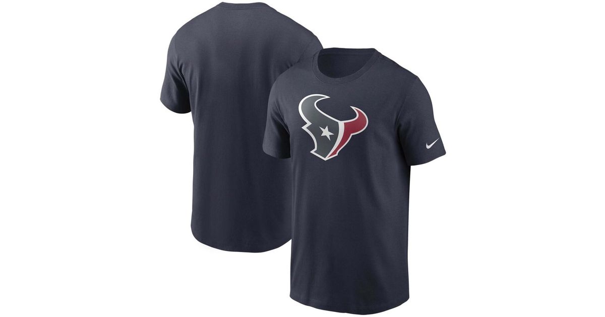 Nike Houston Texans Primary Logo T-shirt in Blue for Men | Lyst