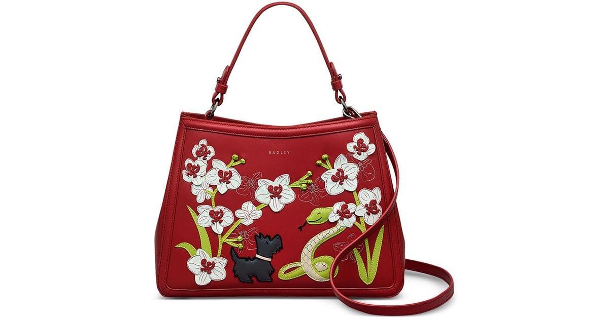 Radley Lunar New Year 2025 Small Leather Grab Crossbody in Red | Lyst