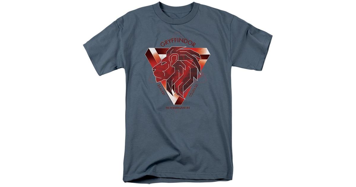 Harry Potter Gryffindor Bravery Courage Determination T Shirt in Blue ...