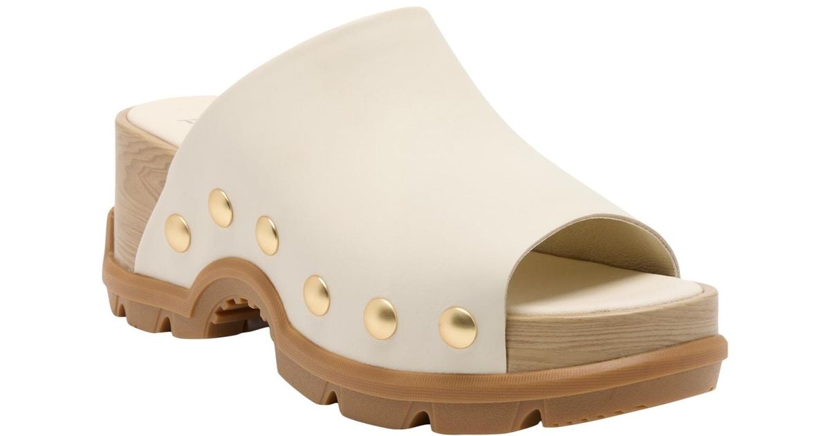 Sorel Roam'n Round Toe Slides in Natural | Lyst