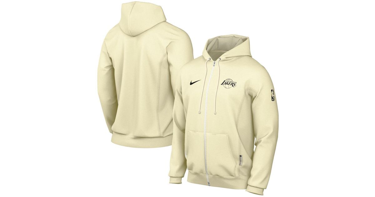 Nike Los Angeles Lakers Authentic Standard Issue Full-zip Hoodie Jacket ...