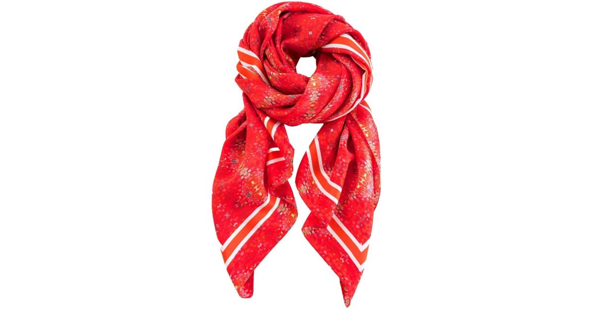 Evelyn & Kate Silk Scarf/wrap/sarong in Red | Lyst