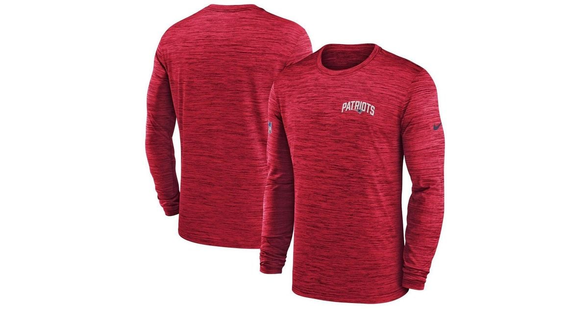 Nike Synthetic Red New England Patriots Velocity Athletic Stack ...