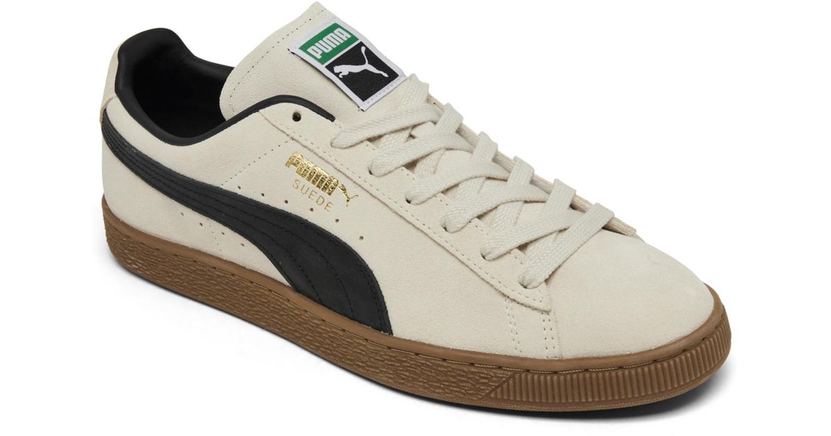 PUMA Suede Classic 21 Casual Sneakers From Finish Line in White for Men ...