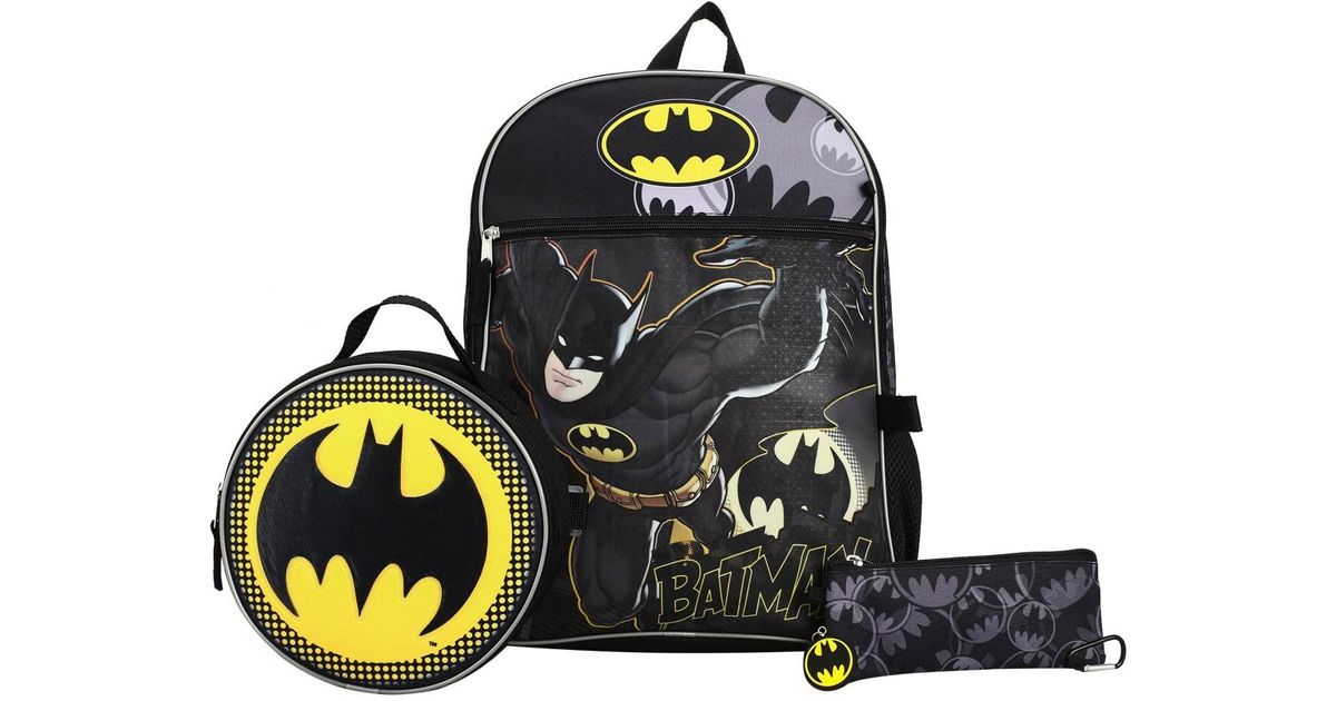Dc Comics Dc Comic Book Batman Symbol 5-piece Backpack Accessory Set ...
