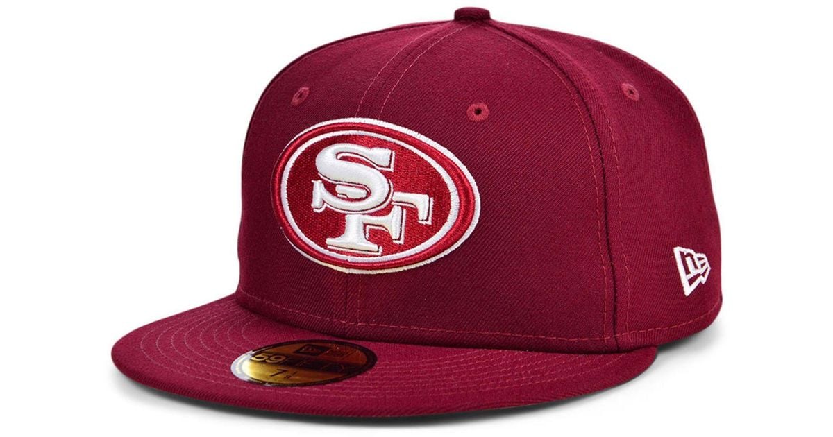 KTZ Synthetic San Francisco 49ers Basic Fashion 59fifty Fitted Cap in ...