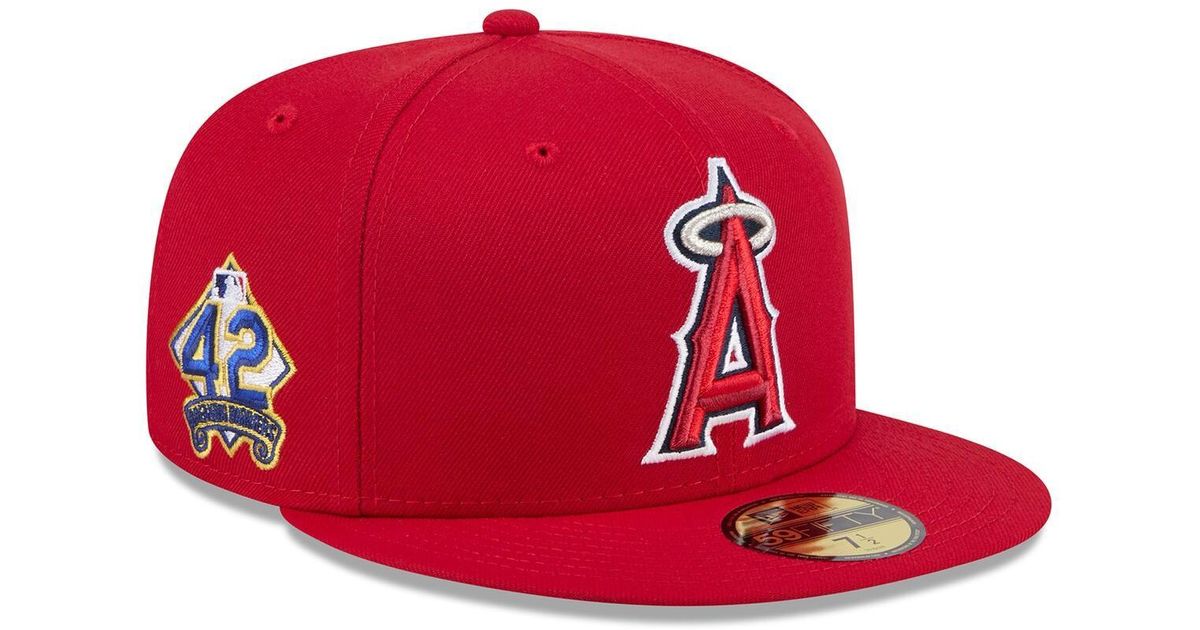 Ktz Los Angeles Angels 2025 Jackie Robinson Day 59fifty Fitted Hat In