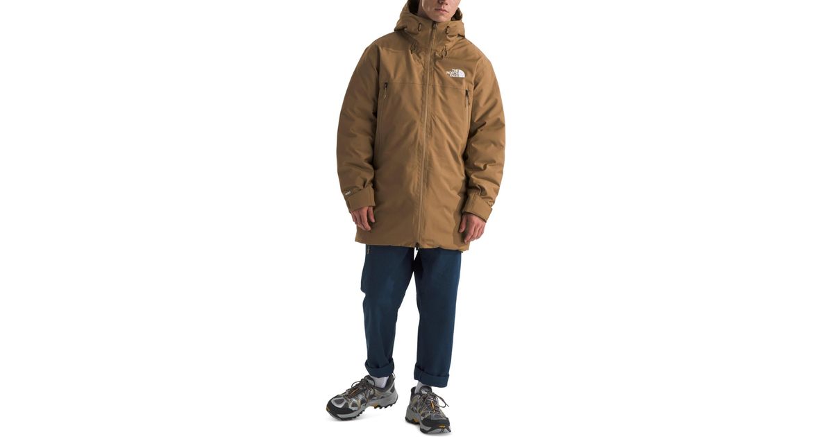 The North Face Mountain Range Down Parka Jacket in Natural for Men | Lyst