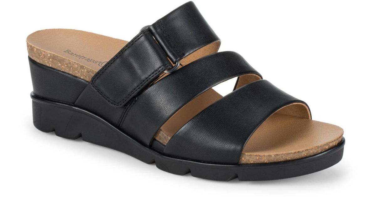 BareTraps Michi Wedge Sandals in Brown | Lyst