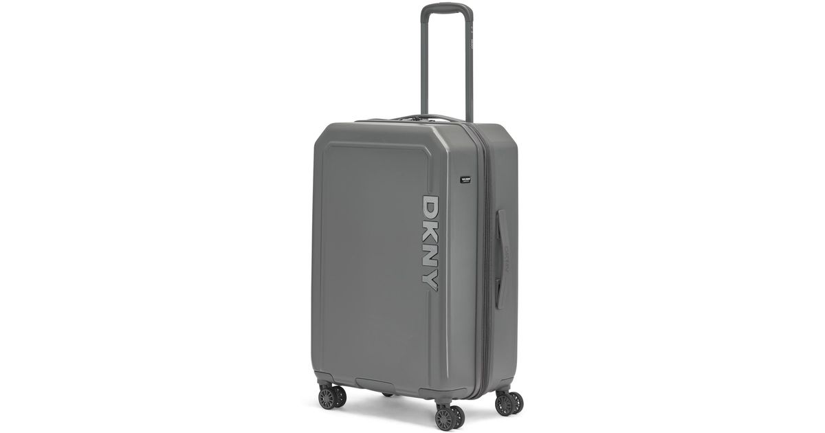 DKNY Clean Cut 26" Check-in Spinner in Gray | Lyst