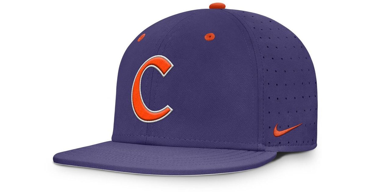 Nike Clemson Tigers On-field Dugout True Performance Fitted Hat in Blue ...