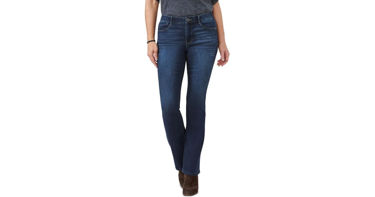 Democracy Petite Ab Solution High-rise Bootcut Jeans in Blue | Lyst