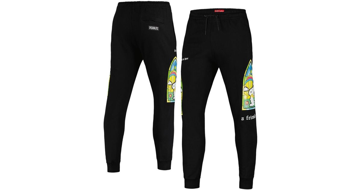 FREEZE MAX Peanuts Snoopy A Friend jogger Pants in Black for Men | Lyst