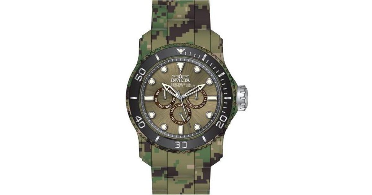 INVICTA WATCH 47855 Pro Diver Quartz Chronograph Brown in Black for Men ...