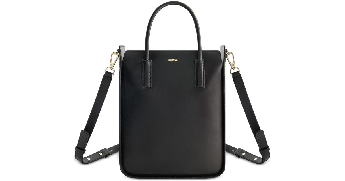 Jason Wu Kate Small Leather Tote in Black | Lyst